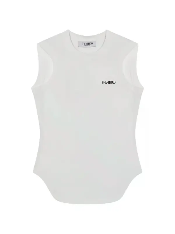 Attico Logo Detail Tank Top - White