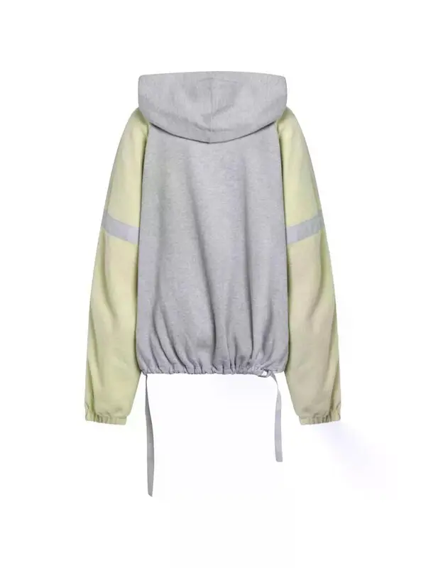 Attico Hooded Colourblock Bomber Jacket