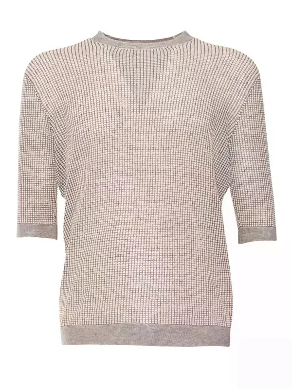 BALLANTYNE Waffle-knit Short-sleeved T-shirt