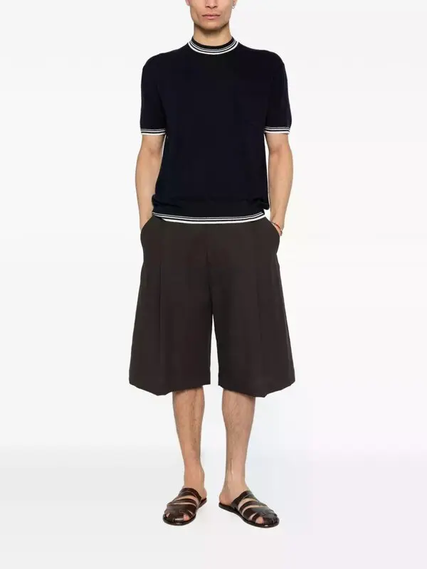 PAOLO PECORA Striped Pocket T-shirt