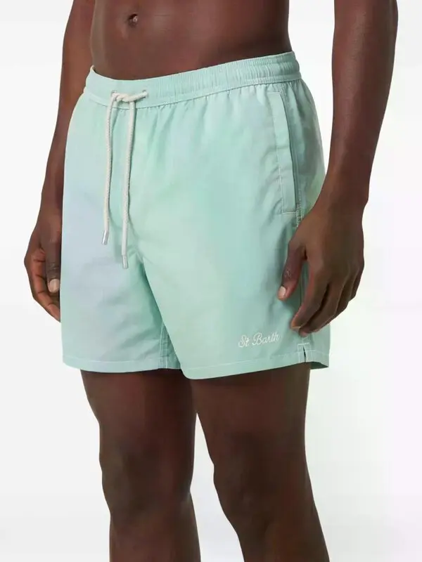 MC2 SAINT BARTH Drawstring Swim Shorts - Green