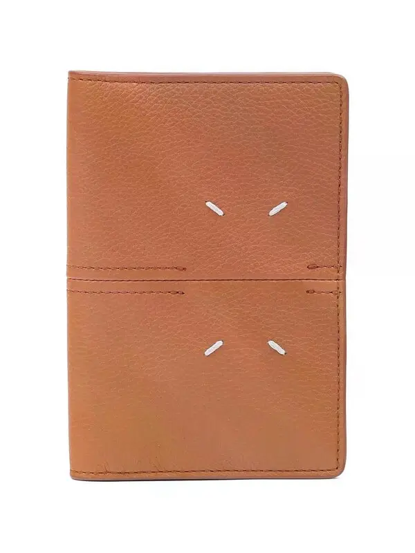 MAISON MARGIELA Leather Passport Holder - Brown