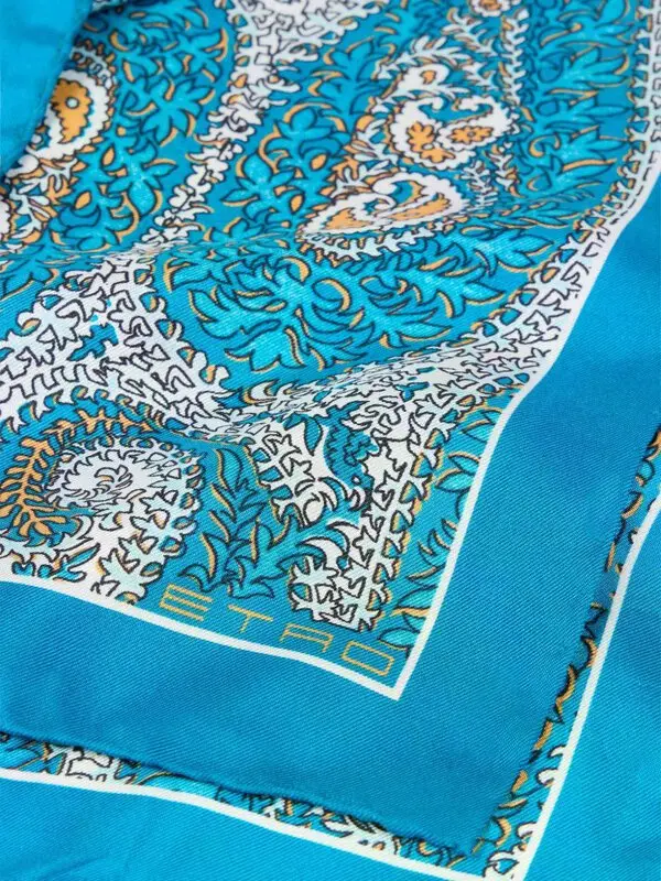 Etro Paisley Silk Scarf