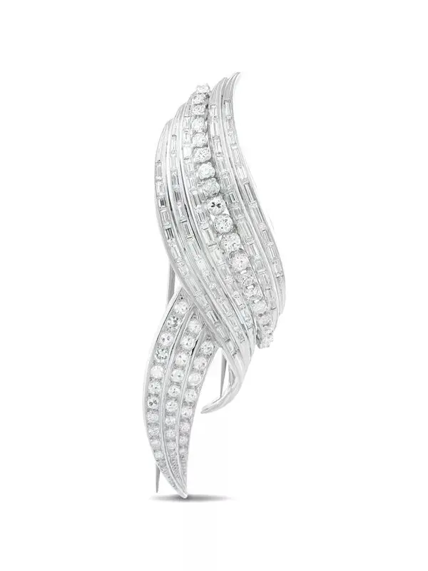 LB EXCLUSIVE Diamond Embellished Brooch - Silver