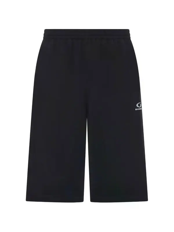 Balenciaga Logo Track Shorts - Black