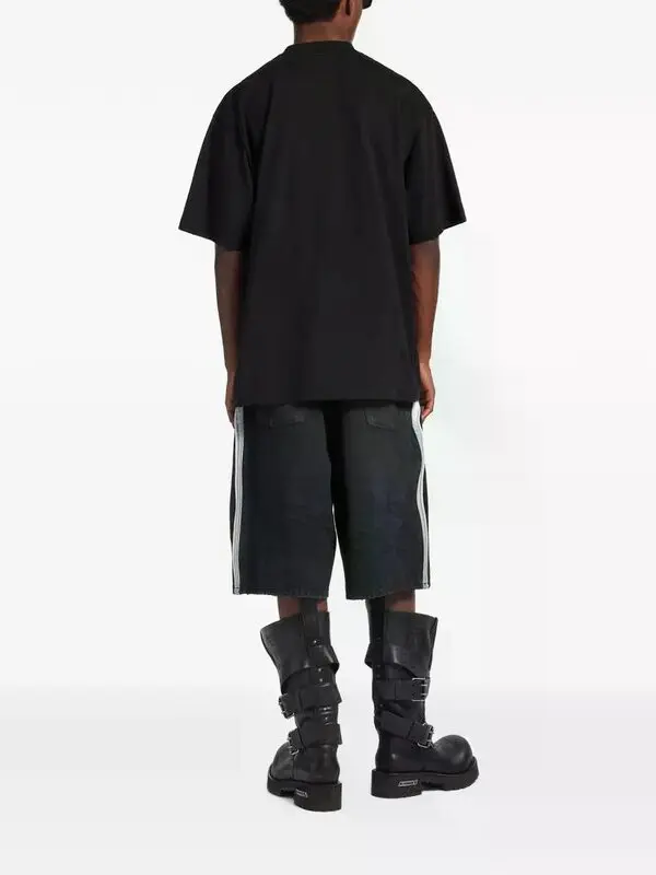 Balenciaga Paris Thunderstorm Oversized T-shirt - Black