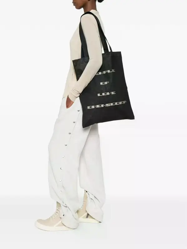 Rick Owens Graphic Print Shoulder Bag