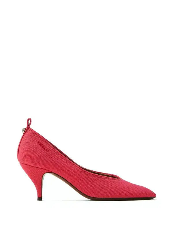 Versace Tina Denim Pumps 65 Mm - Red