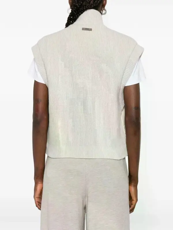 Peserico Quilted Ribbed Gilet