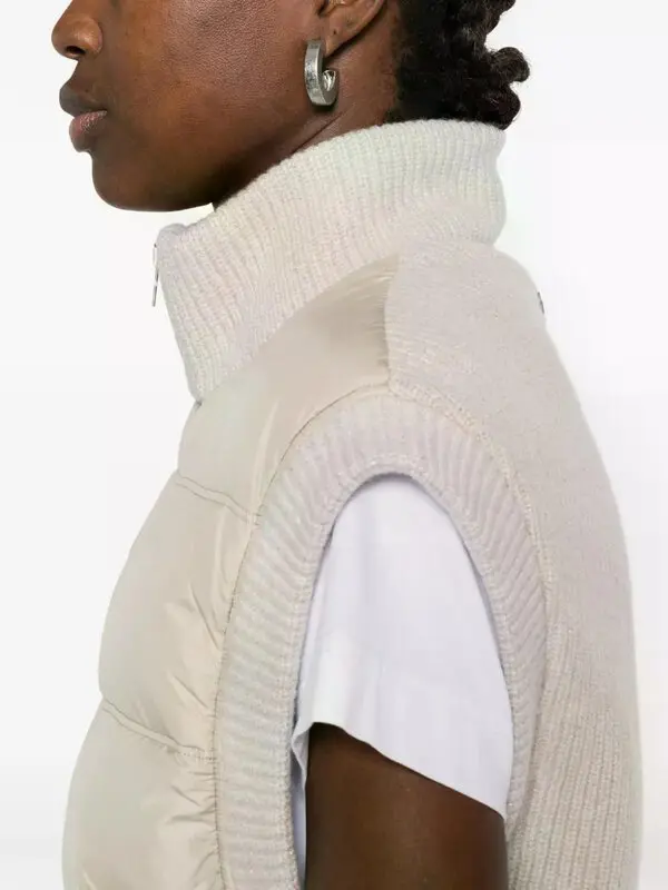 Peserico Quilted Ribbed Gilet