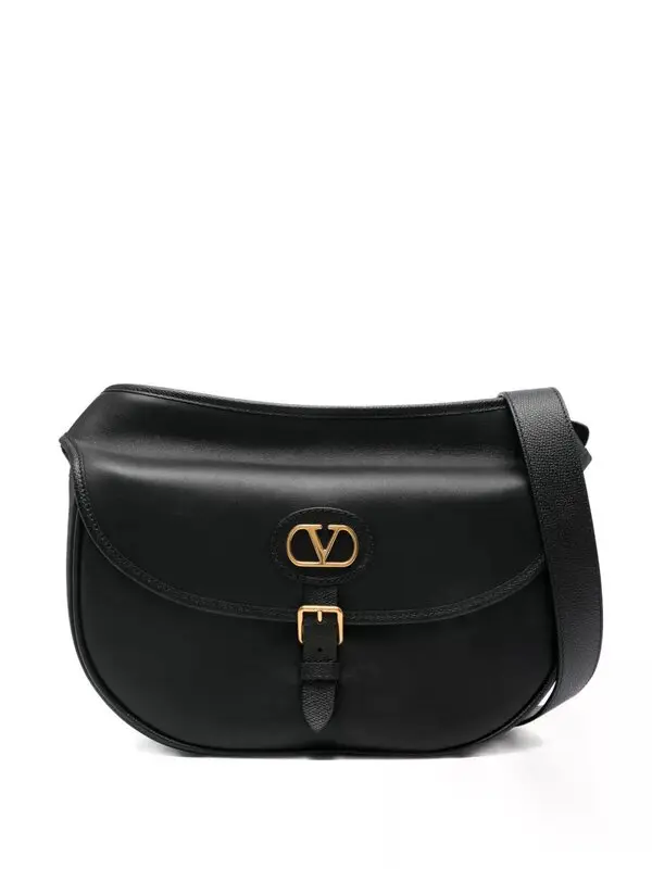 Valentino Garavani Antibes Buckle Messenger Bag - Black