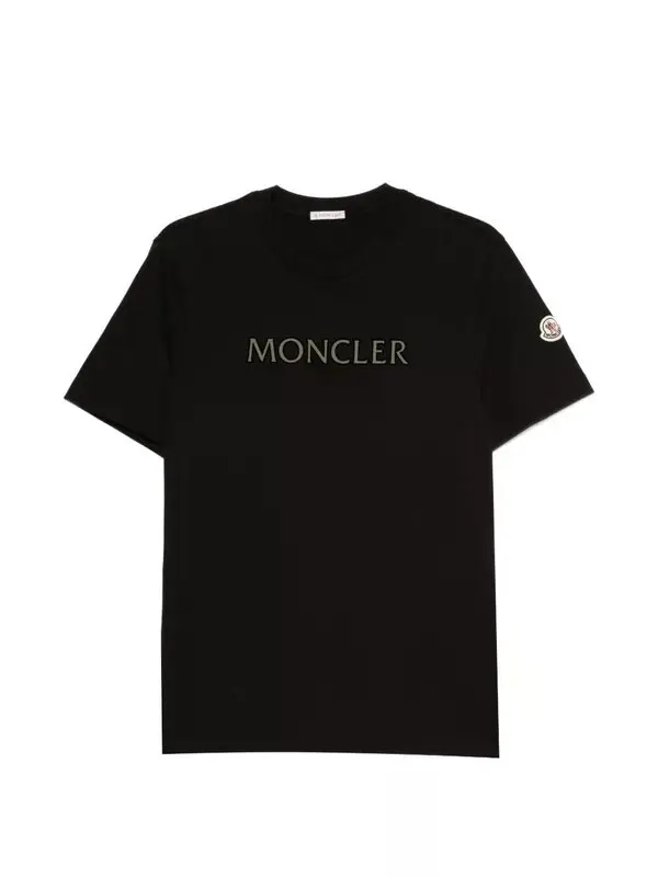 Moncler Cotton Logo T-shirt - Black