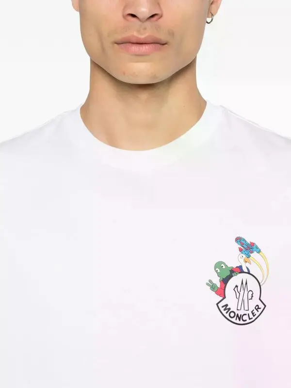 Moncler Cartoon Logo Graphic T-shirt