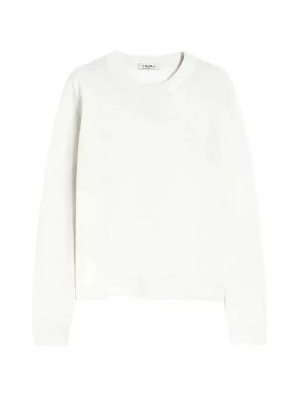 Max Mara Elbow Patch Sweater - White