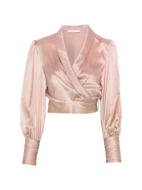 Zimmermann Wrap-design Blouse - Pink