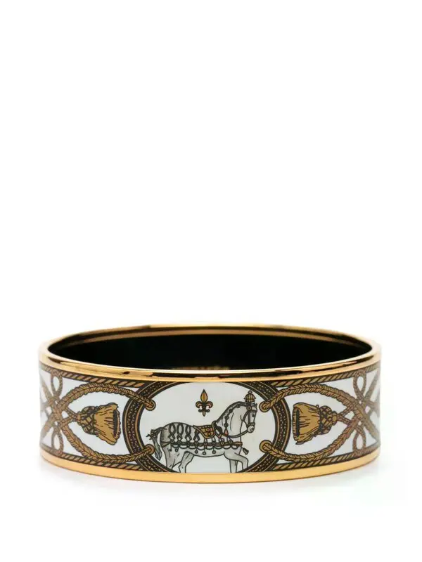 Hermès Grand Apparat Enamel Bangle - Gold