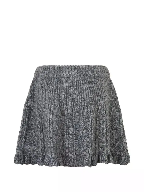 Red Valentino Midi Skirt With Ruffled Hem