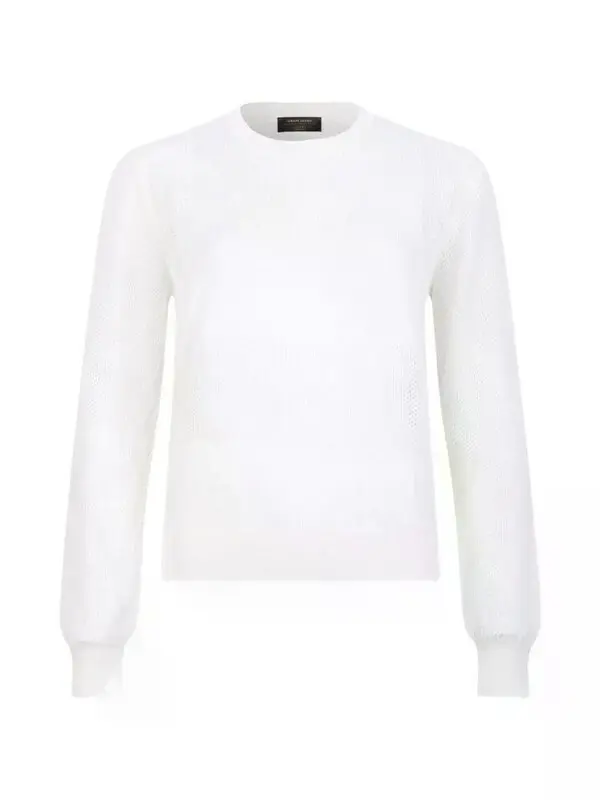GRAN SASSO Open Knit Sweater - White