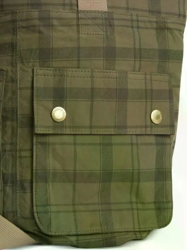 Barbour Tartan-checked Tote Bag - Green