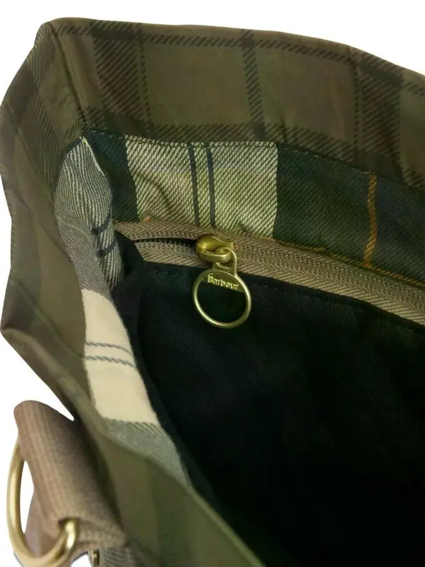 Barbour Tartan-checked Tote Bag - Green