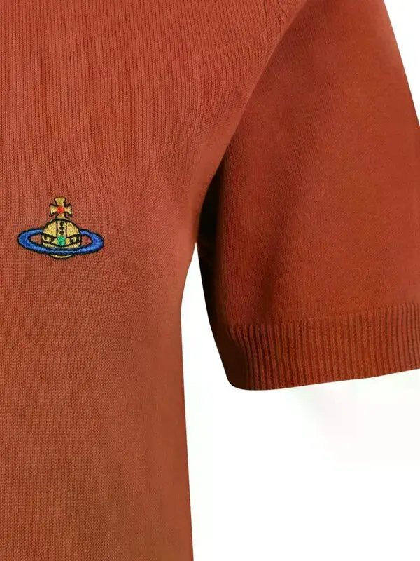 VIVIENNE WESTWOOD Orb Crew-neck T-shirt - Orange