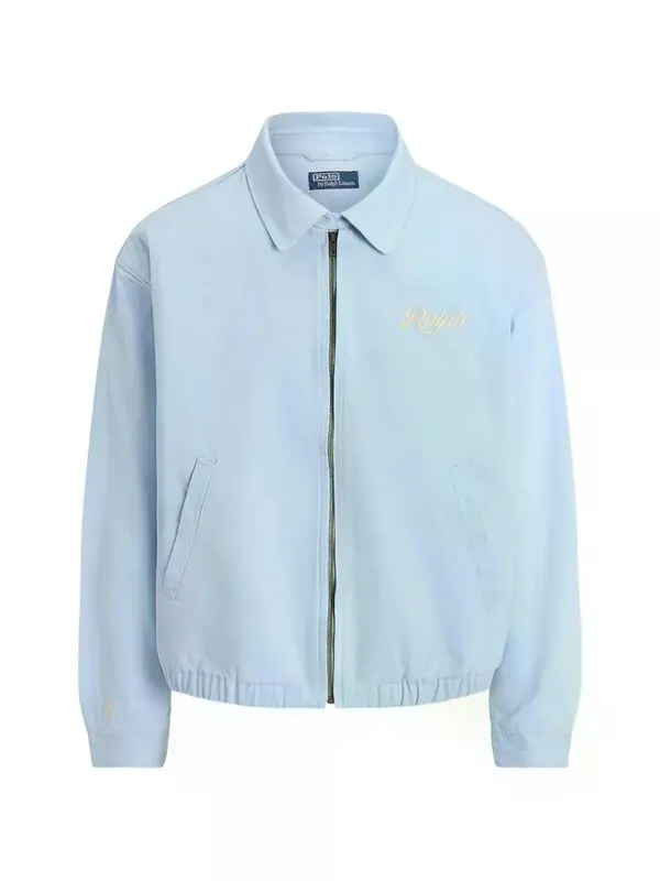 Polo Ralph Lauren Zipped Embroidered-detail Windbreaker - Blue