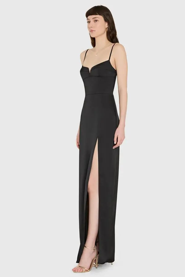 Amanda Uprichard Lyra Maxi Dress - Black