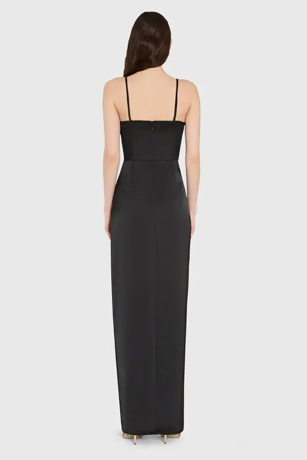 Amanda Uprichard Lyra Maxi Dress - Black
