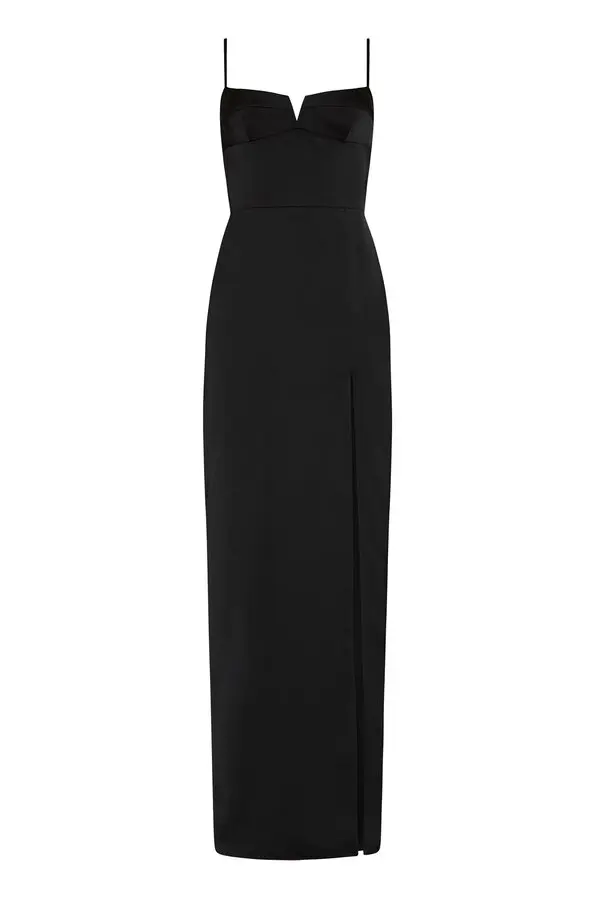 Amanda Uprichard Lyra Maxi Dress - Black