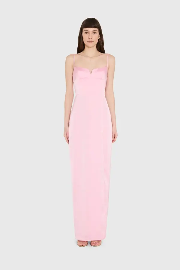 Amanda Uprichard Lyra Maxi Dress - Candy Floss