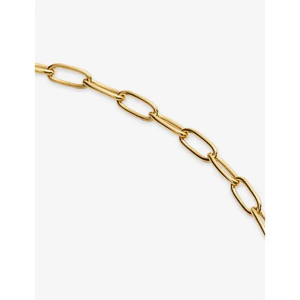 Monica Vinader Oval Link Chain Charm Necklace - Gold