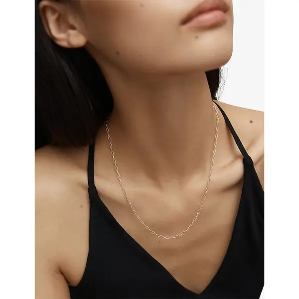 Monica Vinader Oval Link Charm Necklace