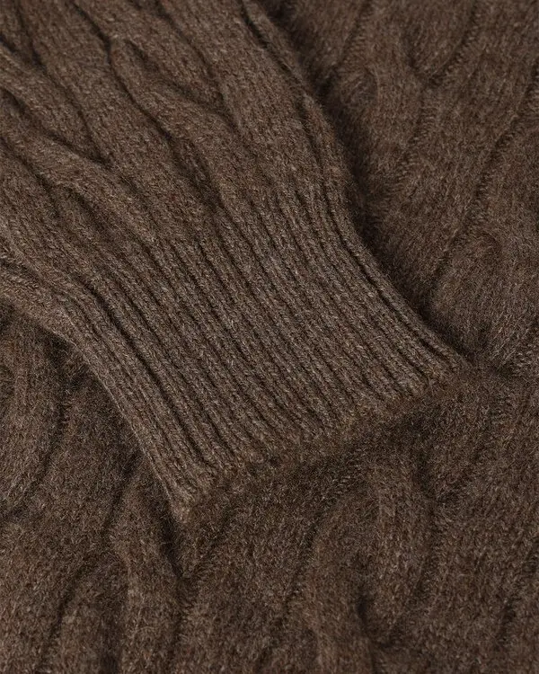 Johnstons Of Elgin Calder Cable Cashmere Jumper - Grey