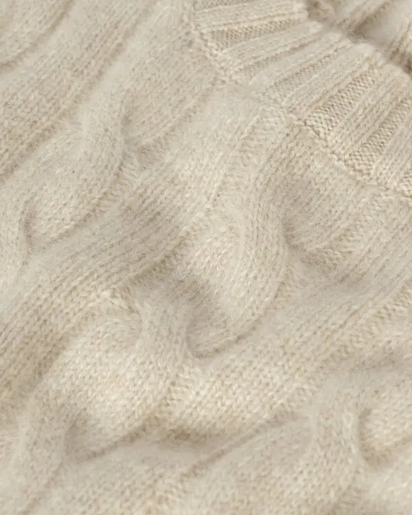 Johnstons Of Elgin Calder Cable Cashmere Jumper - Grey