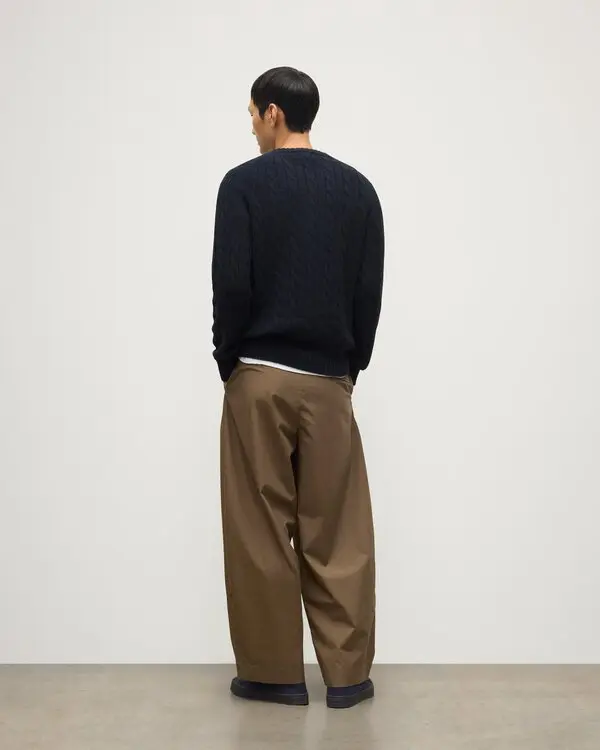Johnstons Of Elgin Calder Cable Cashmere Jumper - Grey