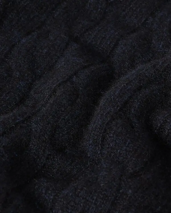 Johnstons Of Elgin Calder Cable Cashmere Jumper - Grey