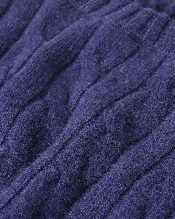 Johnstons Of Elgin Calder Cable Cashmere Jumper - Grey