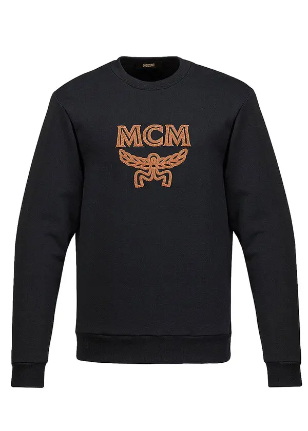 Mcm Classic Logo Crewneck Sweatshirt