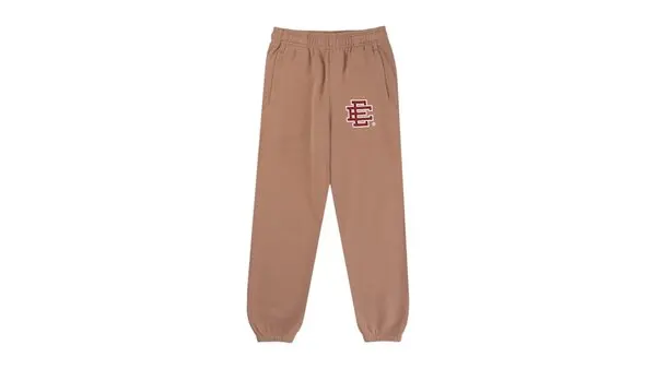 ERIC EMANUEL Ee Basic Cuff Sweatpant - Light Brown/brick Red