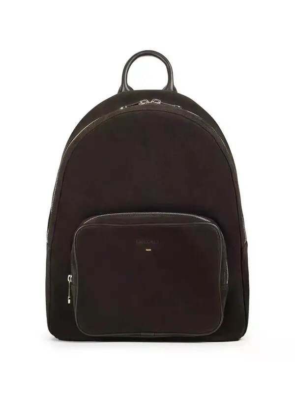 DOUCAL'S Top-handle Leather Backpack - Brown