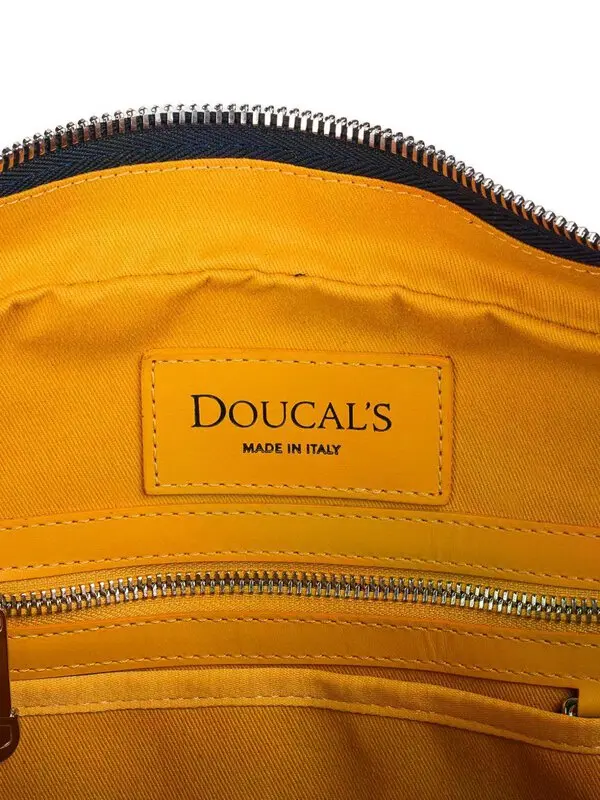 DOUCAL'S Top-handle Leather Briefcase