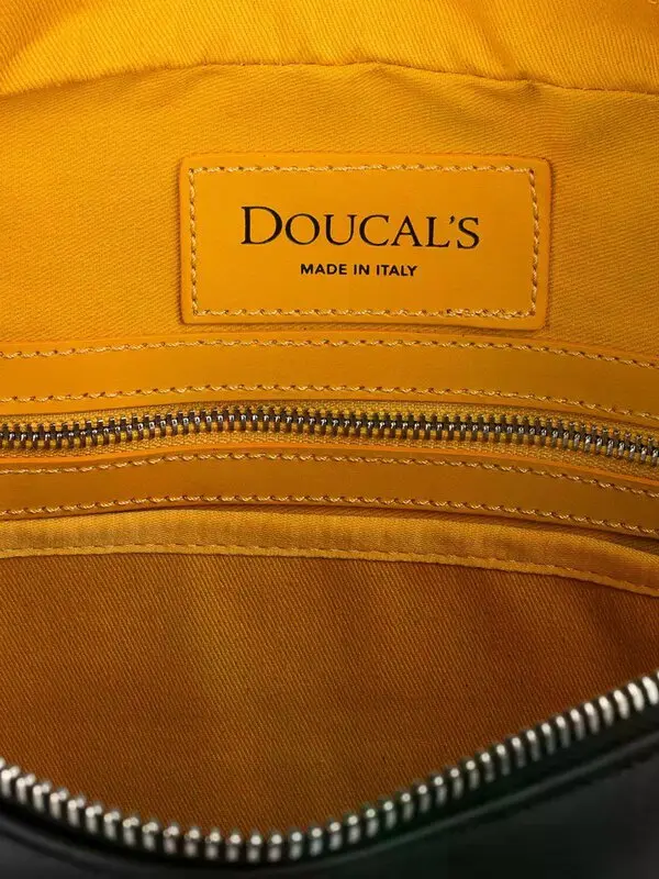 DOUCAL'S Top-handle Leather Briefcase