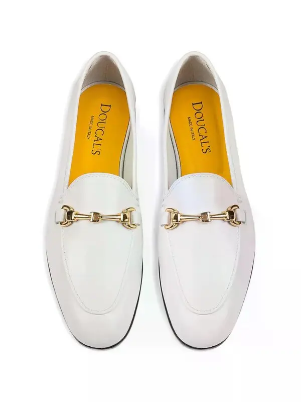 DOUCAL'S Horsebit Leather Loafers - White