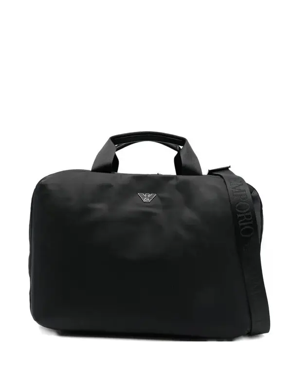 Emporio Armani Logo-plaque Luggage - Black