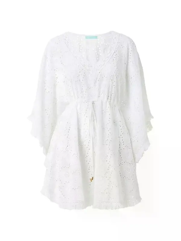 Melissa Odabash Ivy Broderie-anglaise Kaftan - White