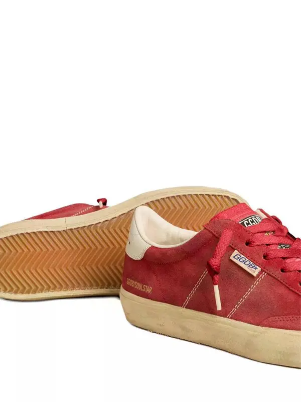 GOLDEN GOOSE Soul Star Suede Sneakers - Red