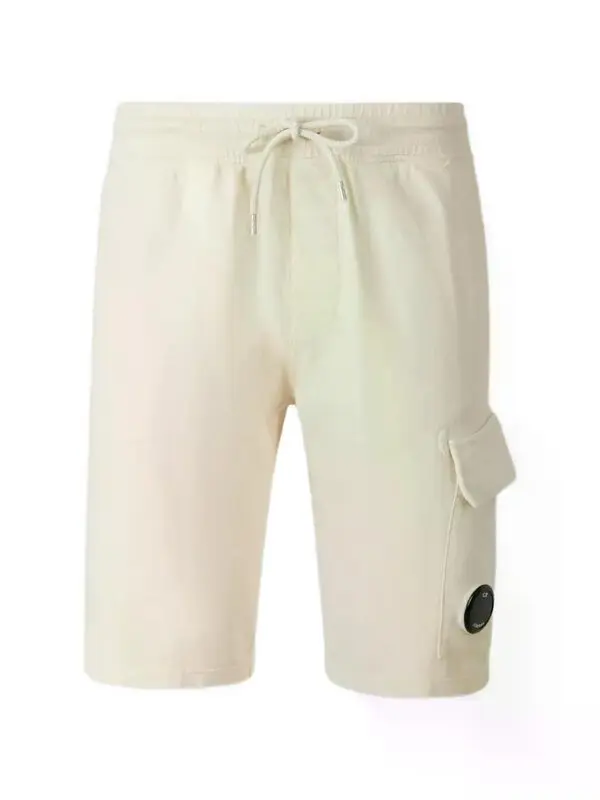 C.P. COMPANY Drawstring Cargo Shorts - Neutrals