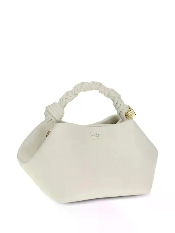 GANNI Small Grained Tote Bag - White