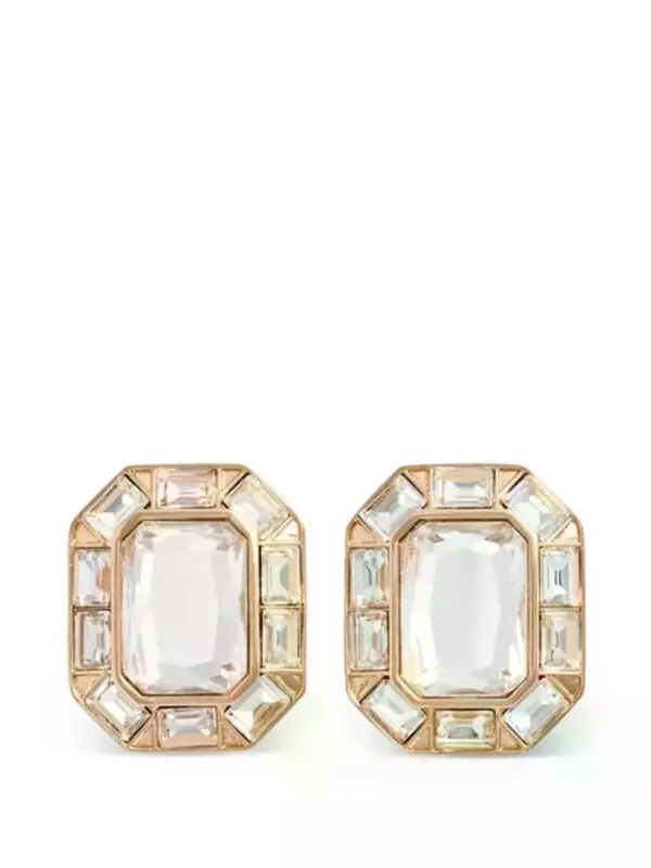 SELF-PORTRAIT Crystal-embellished Earrings - Gold