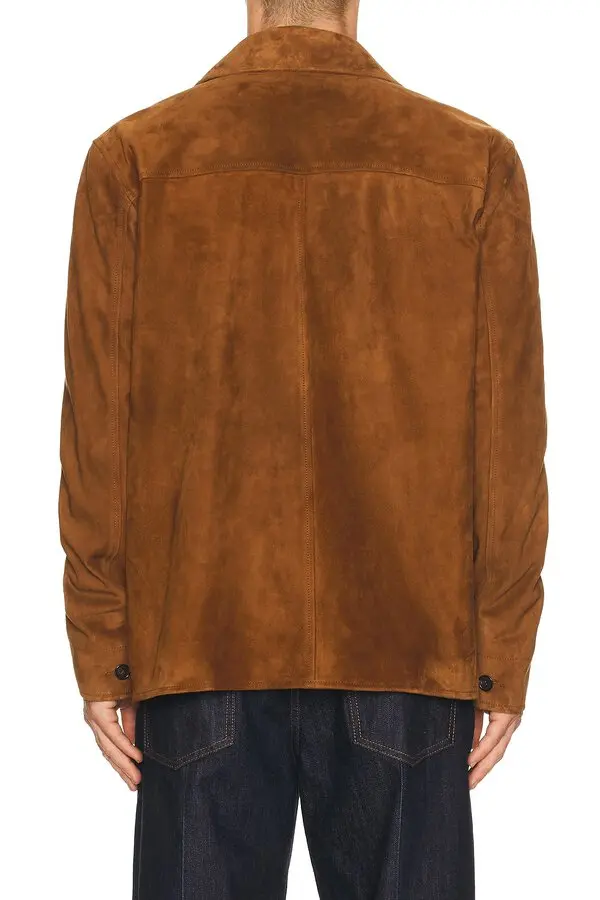 Saint Laurent Cachemire Jacket In Tan